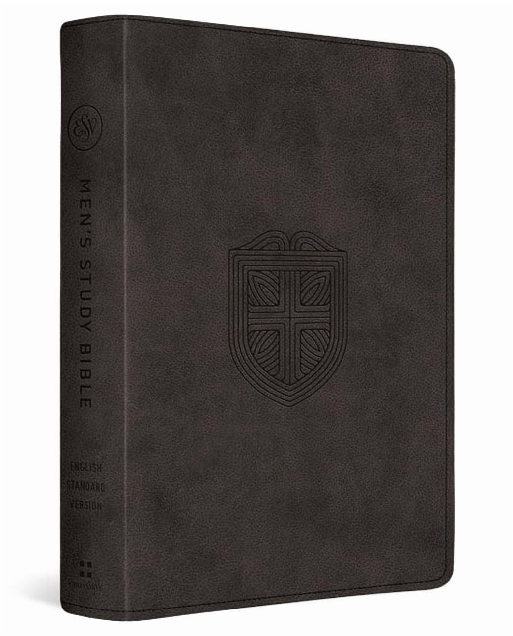 ESV Men's Study Bible (Trutone, Charcoal, Shield Design), (Hardcover ...