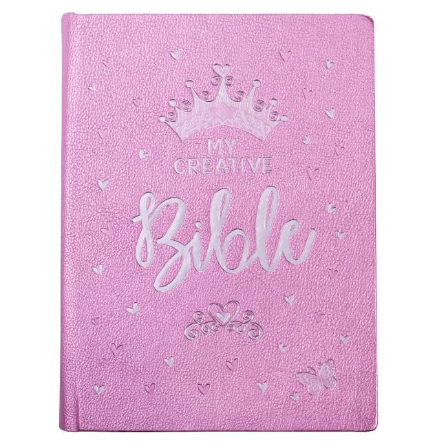 ESV My Creative Bible for Girls Faux Leather Hc, Pink Glitter ...