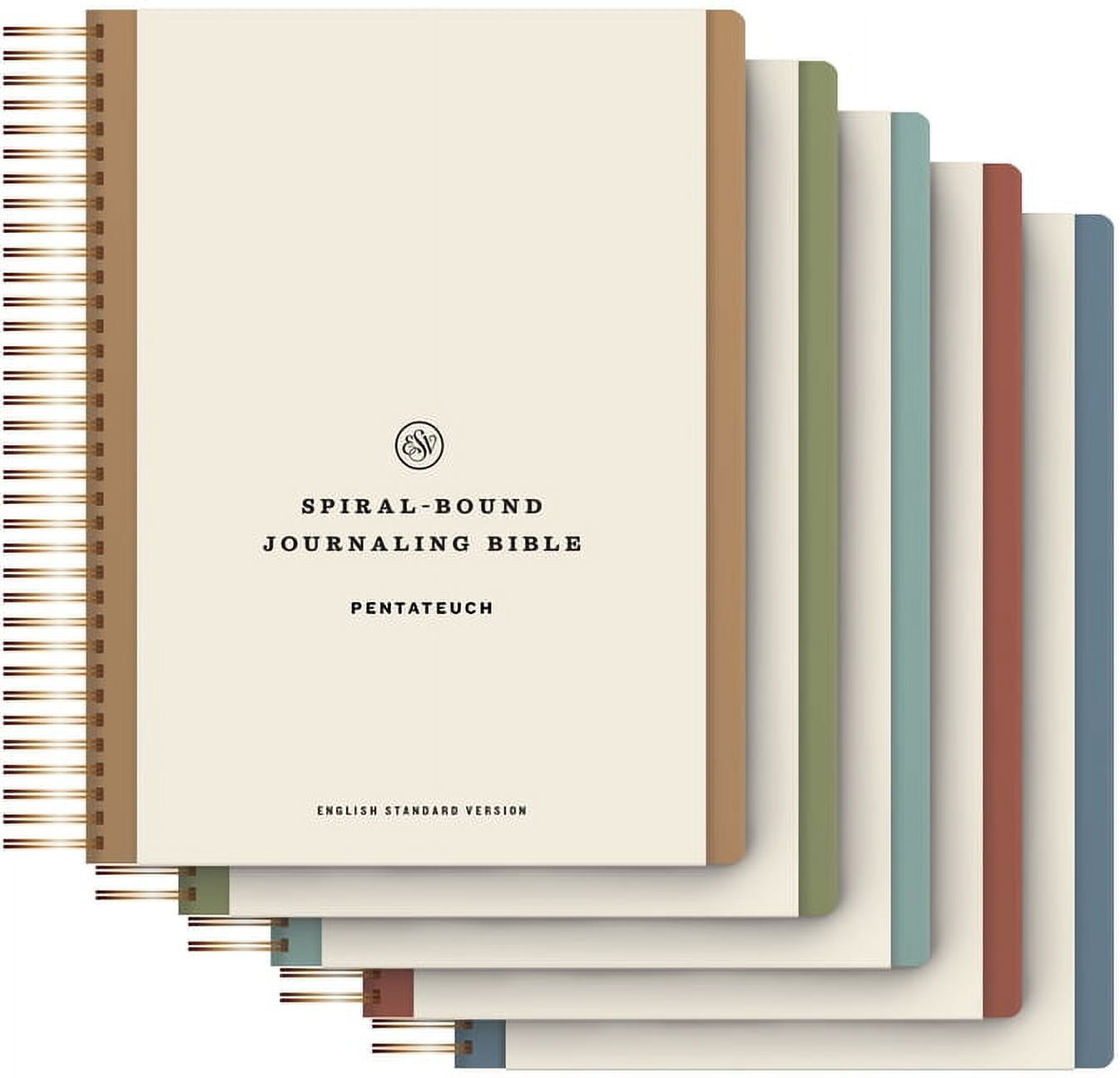 ESV Study & Note-Taking Spiral-Bound Journaling Bible Set, 5 Volumes ...