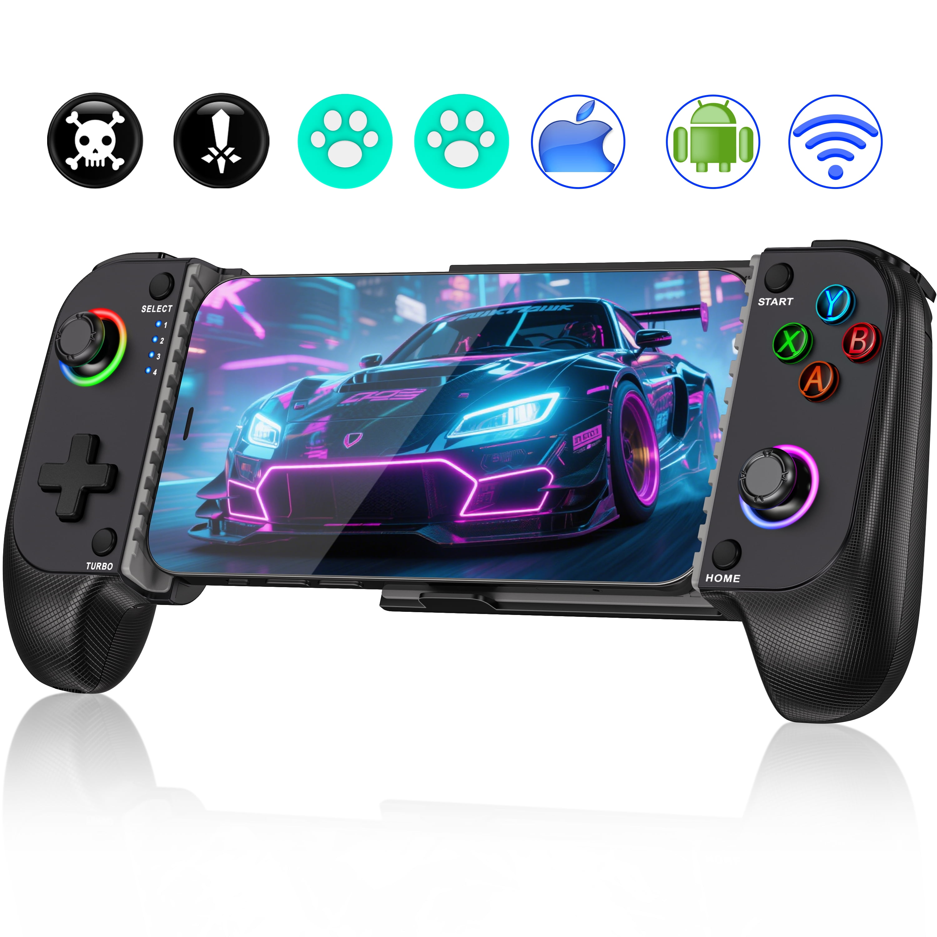 ESYWEN Mobile Gaming Controller for iPhone/Android,supports Stream PC ...