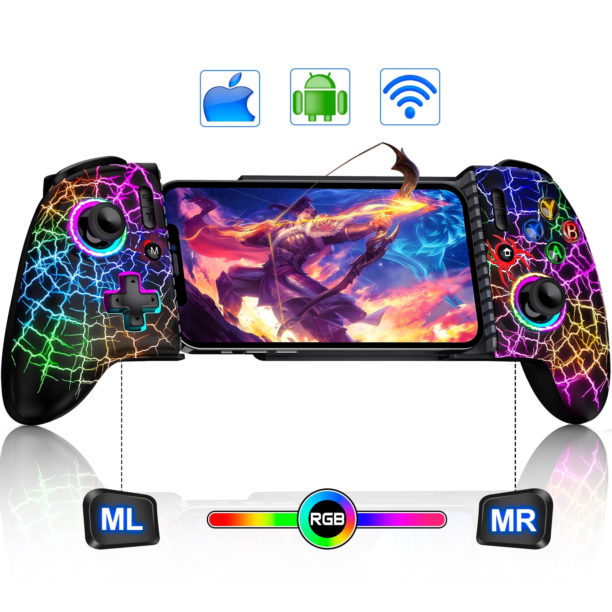 ESYWEN Phone Gaming Controller for iPhone/Android with Hall Effect ...