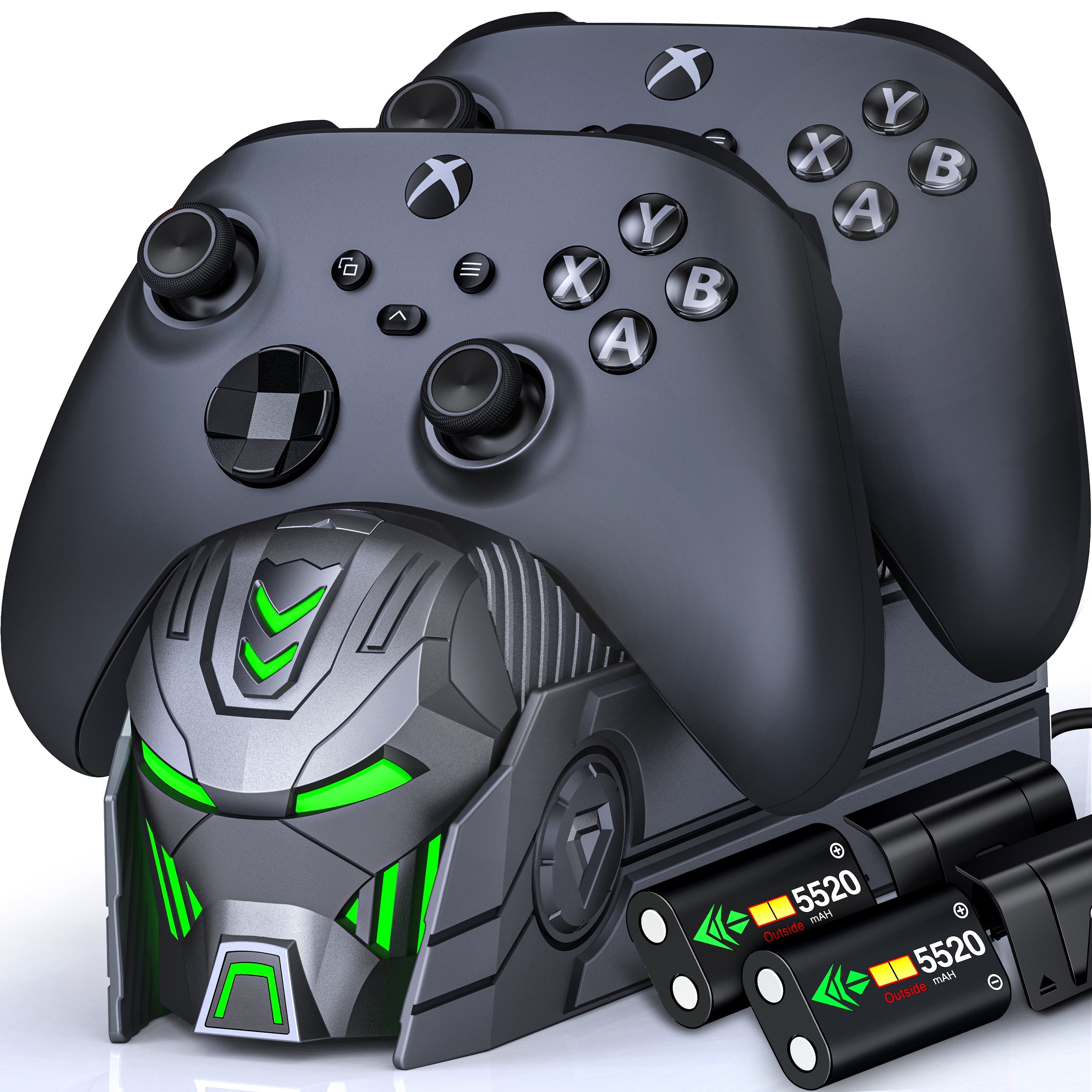 ESYWEN Xbox Controller Charger Station with 2 x 5520mWh Rechargeable ...
