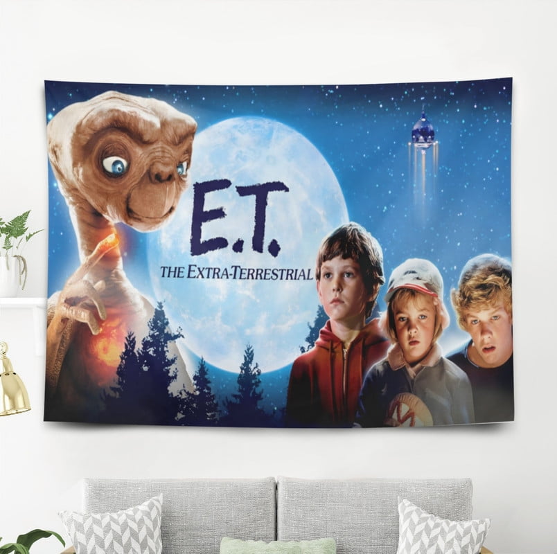ET Extra Terrestrial Tapestry Gift Wall Hanging Backdrop for Room ...
