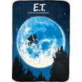 ET Moon Bicycle Poster 45" x 60" Fleece Throw - Walmart.com