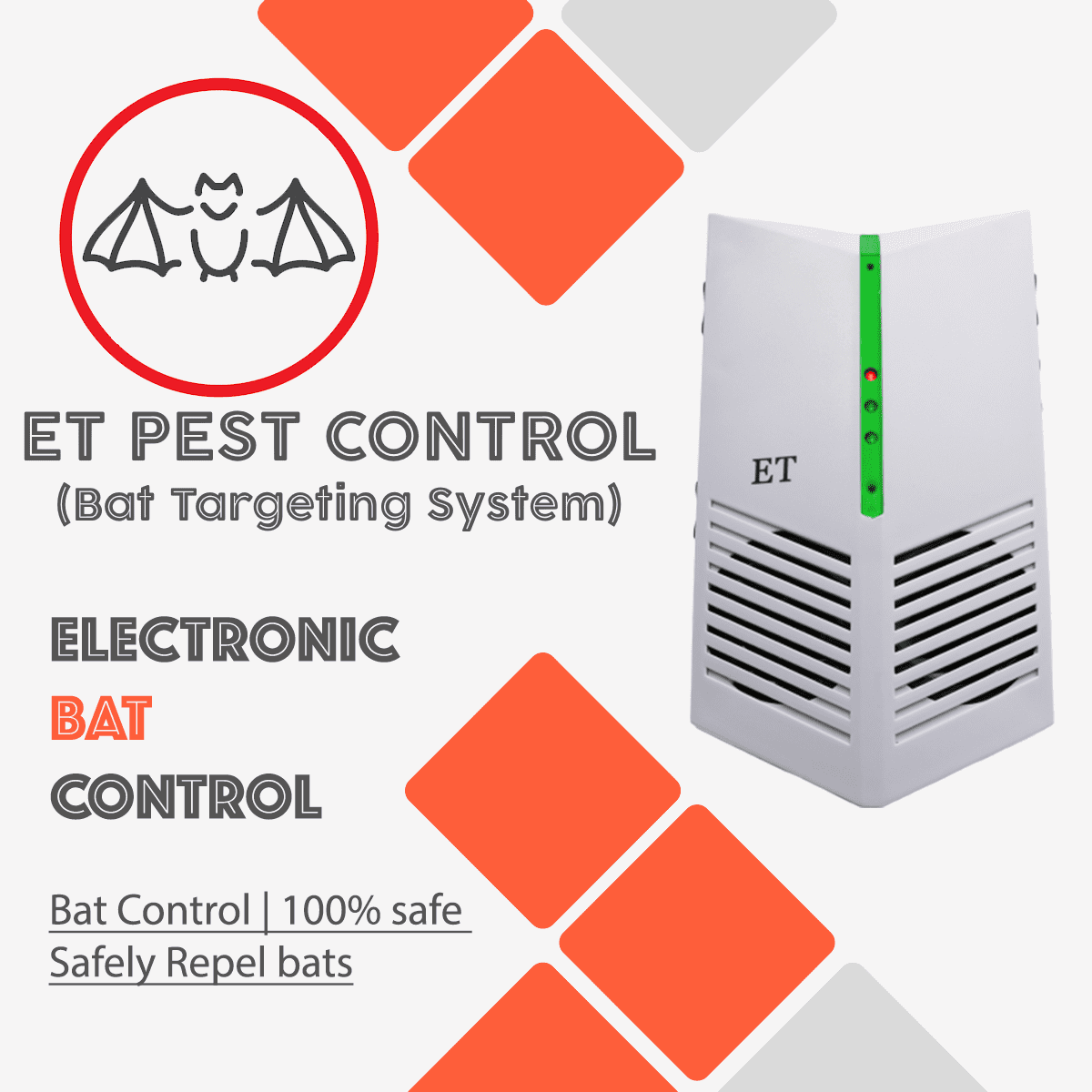 ET Pest Control (Bat Targeting System) | Bat Control | Safely Repel ...
