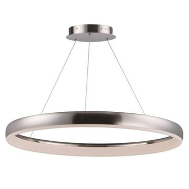 ET2 E10030-SN 24 in. Inner Tube LED Single Pendant Ceiling Light, Satin ...