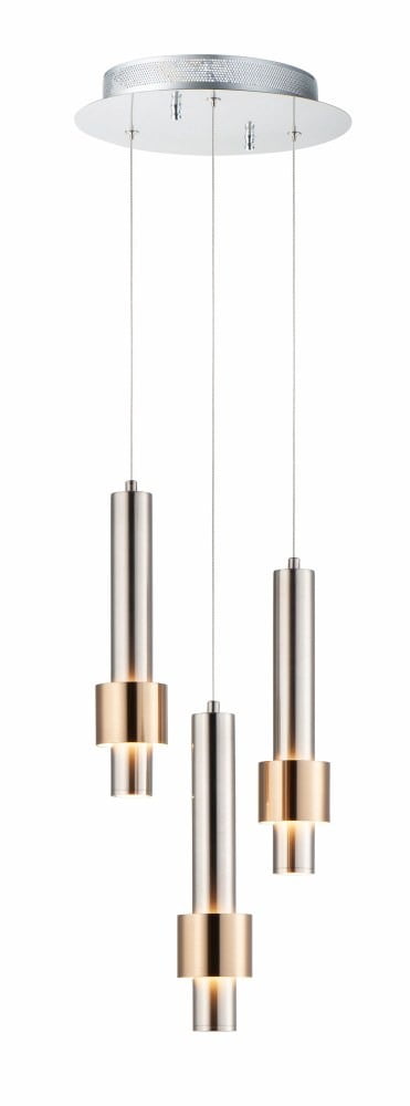 ET2 Lighting - LED Pendant - Reveal-18W 3 LED Pendant-11 Inches wide by ...