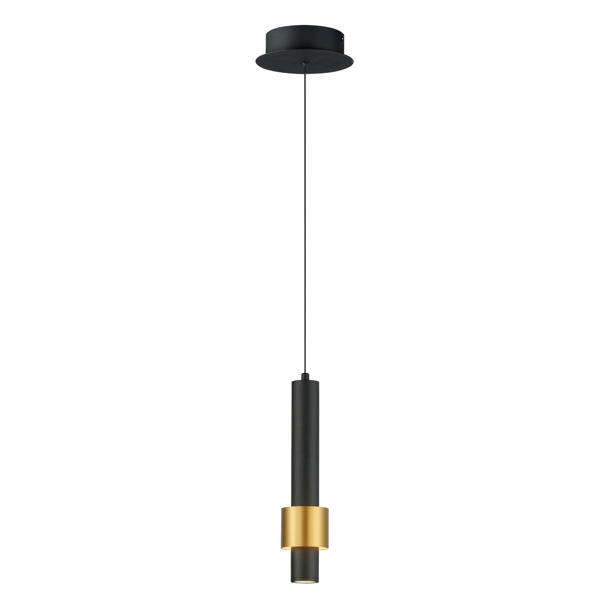 E24751-BKGLD-ET2 Lighting-Reveal - 6W 1 LED Pendant-12.25 Inches Tall ...
