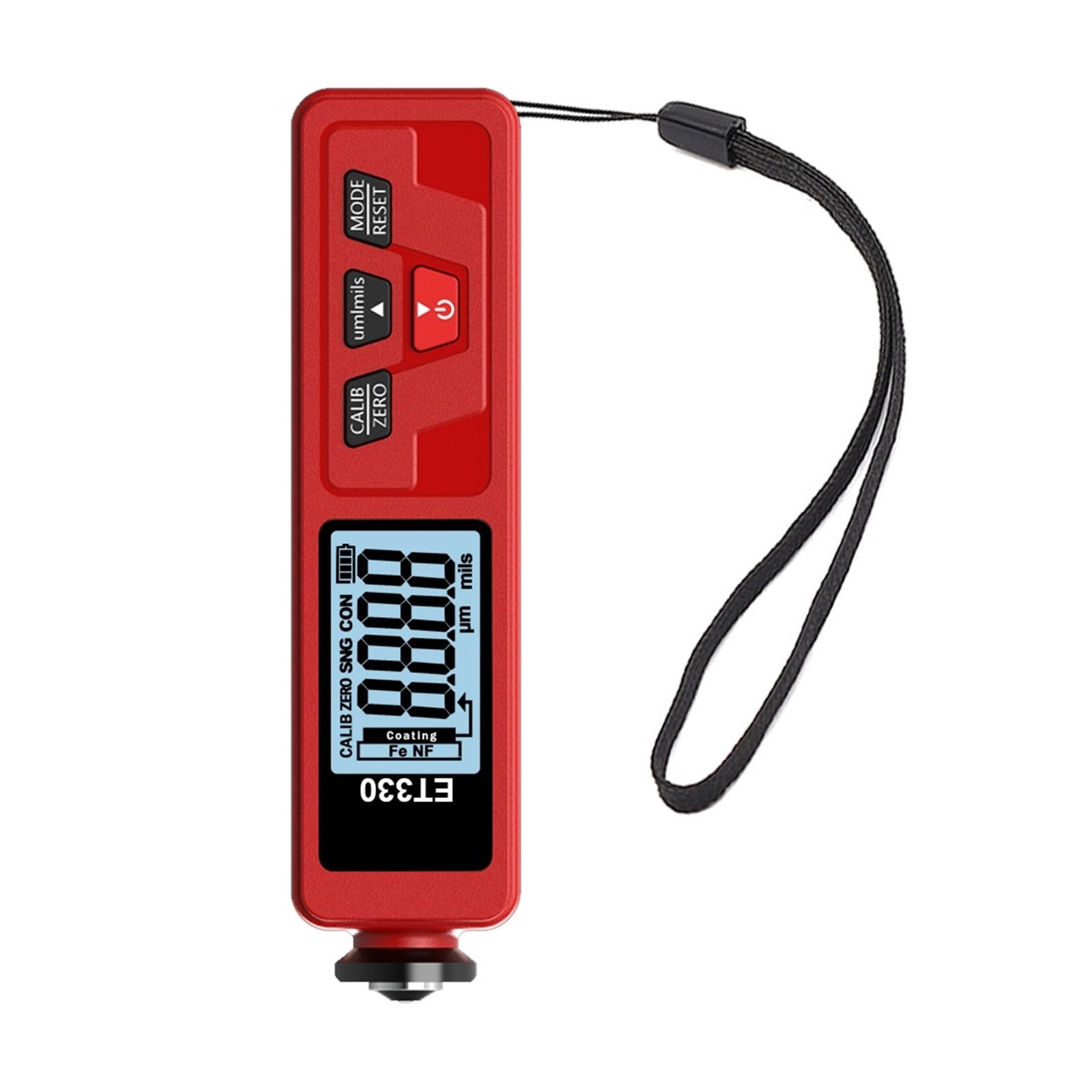 ET330+Zn Coating Thickness Gauge Backlight 0-1500um Car Paint Thickness ...
