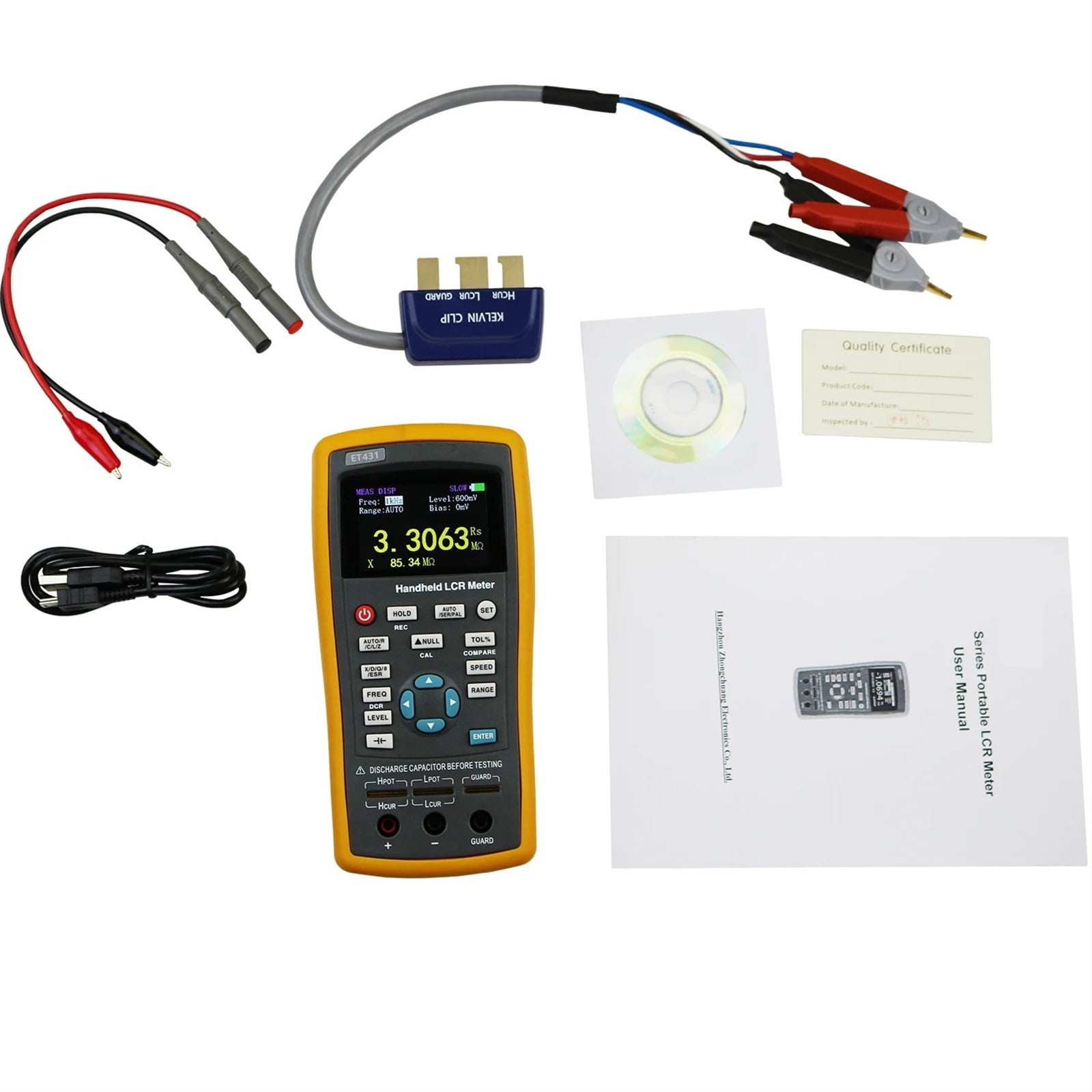ET430 Lcr meter lcr tester Capacitance Inductance Resistance Meter ...