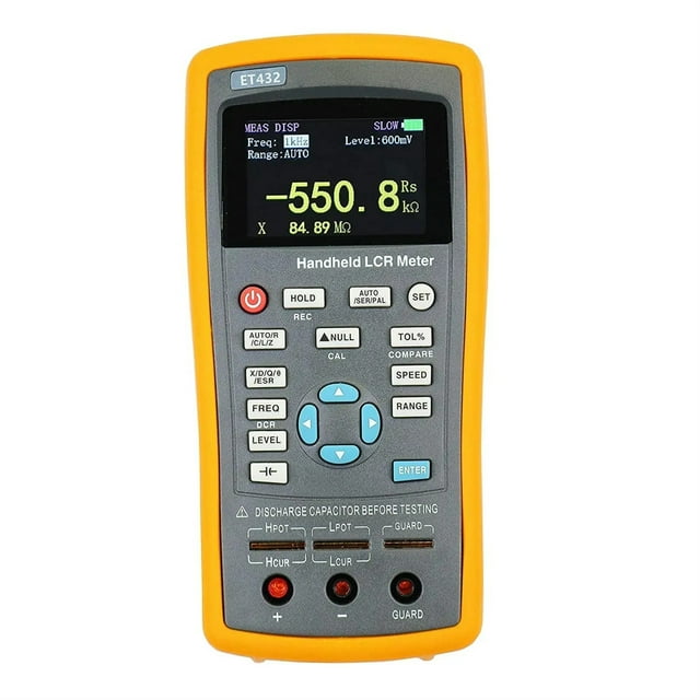 ET431 Multifunction Handheld LCR Digital Bridge Meter High Precision ...