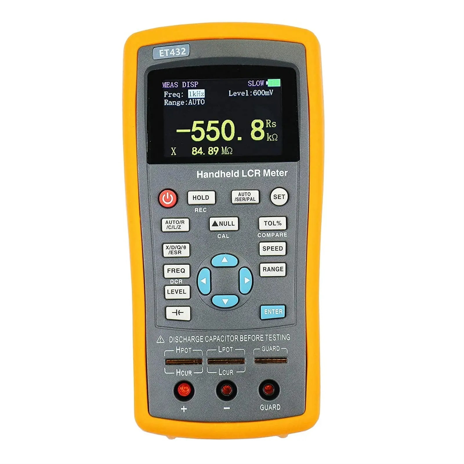 ET431 Multifunction Handheld LCR Digital Bridge Meter High Precision Capacitance Inductance ...