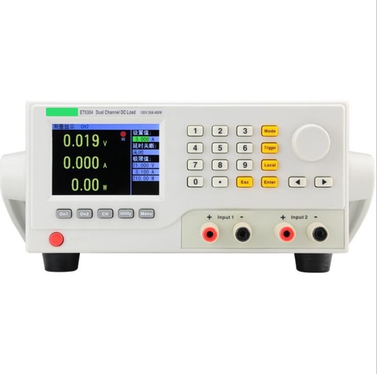 ET5304 Dual-channel DC Programmable Electronic Load Tester Battery ...