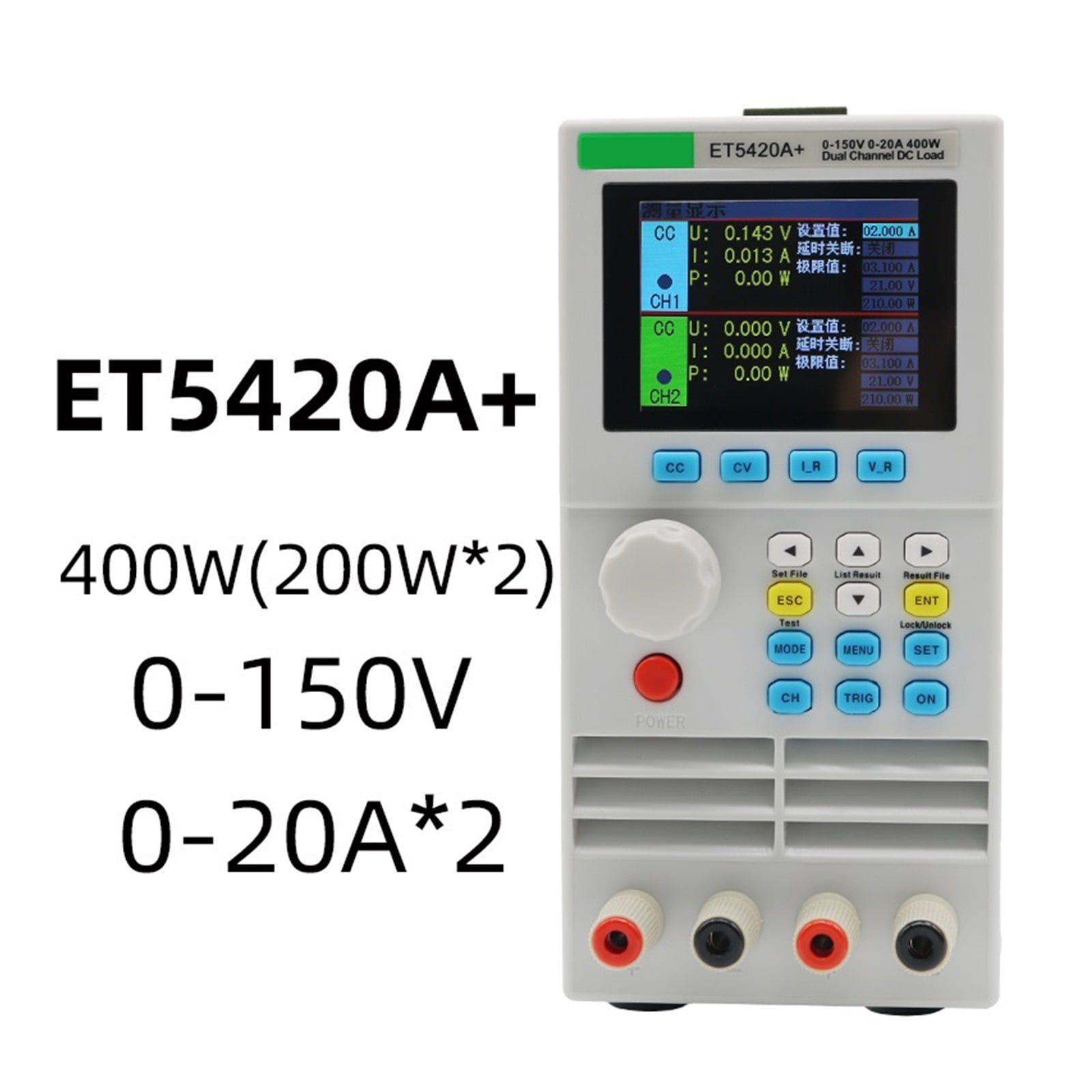 ET5410 ET5420 ET5411 Electrical Load 400W Professional Programmable ...