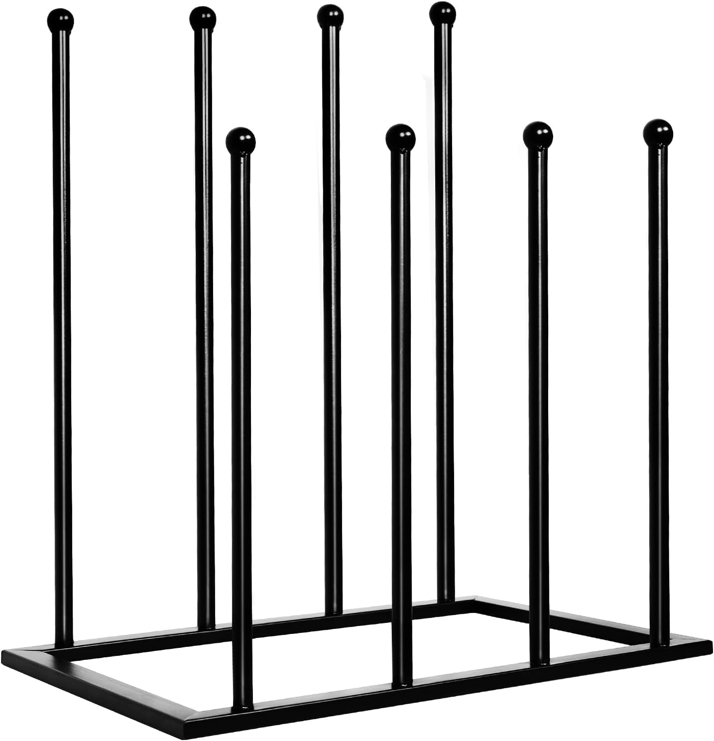 Etaoline Welly Boot Rack Black Metal Shoe Organizer Fits 4 Pairs Tall ...