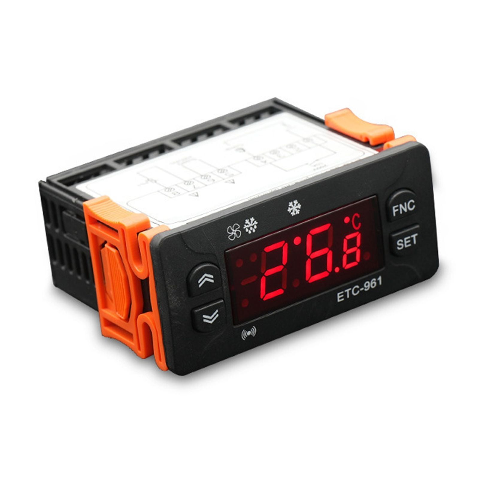 ETC-961 Mini Temperature Controller, Microcomputer Digital Thermostat ,Refrigeration Alarm NTC ...
