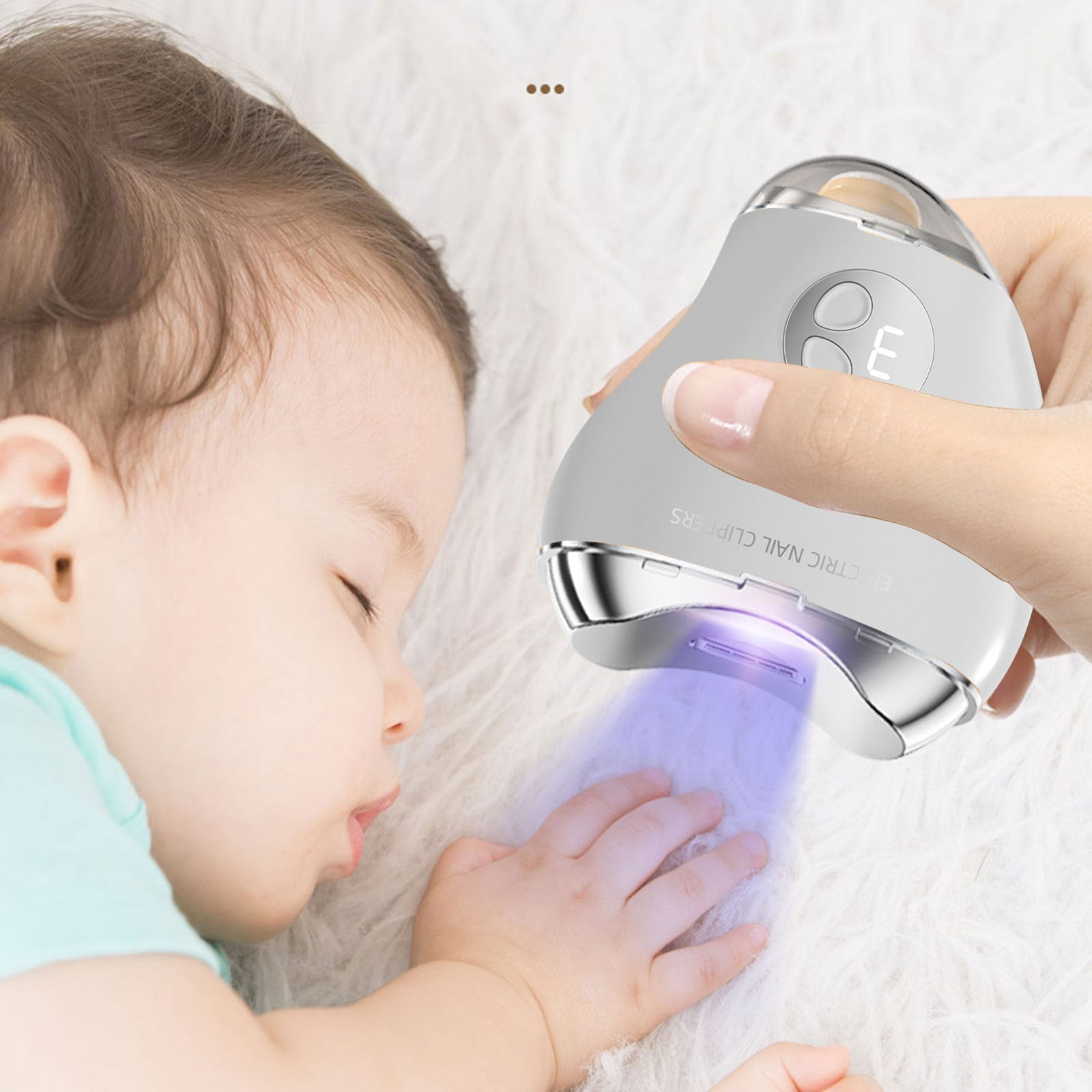 ETCONEN 2 in 1 Electric Polishing Automatic Nail Clippers, 2025 New ...