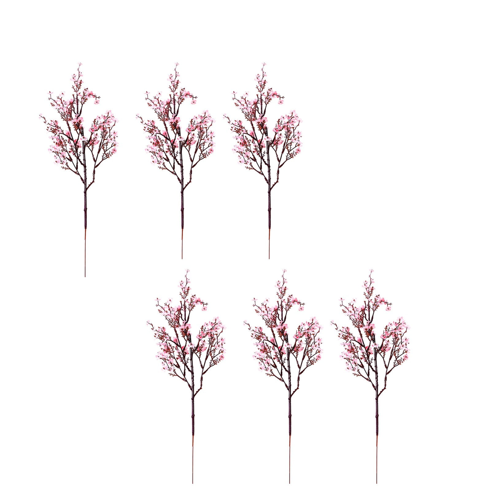 ETCONEN 6pcs Bundles Flowers,Artificial Bulk Gypsophila Bouquets Sky Blue Real Touch Silk Floral ...