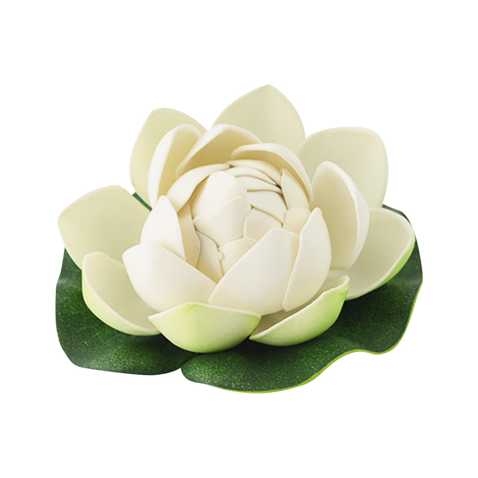 ETCONEN Artificial Floating Foam Lotus Flower with Water Lily Pad ...