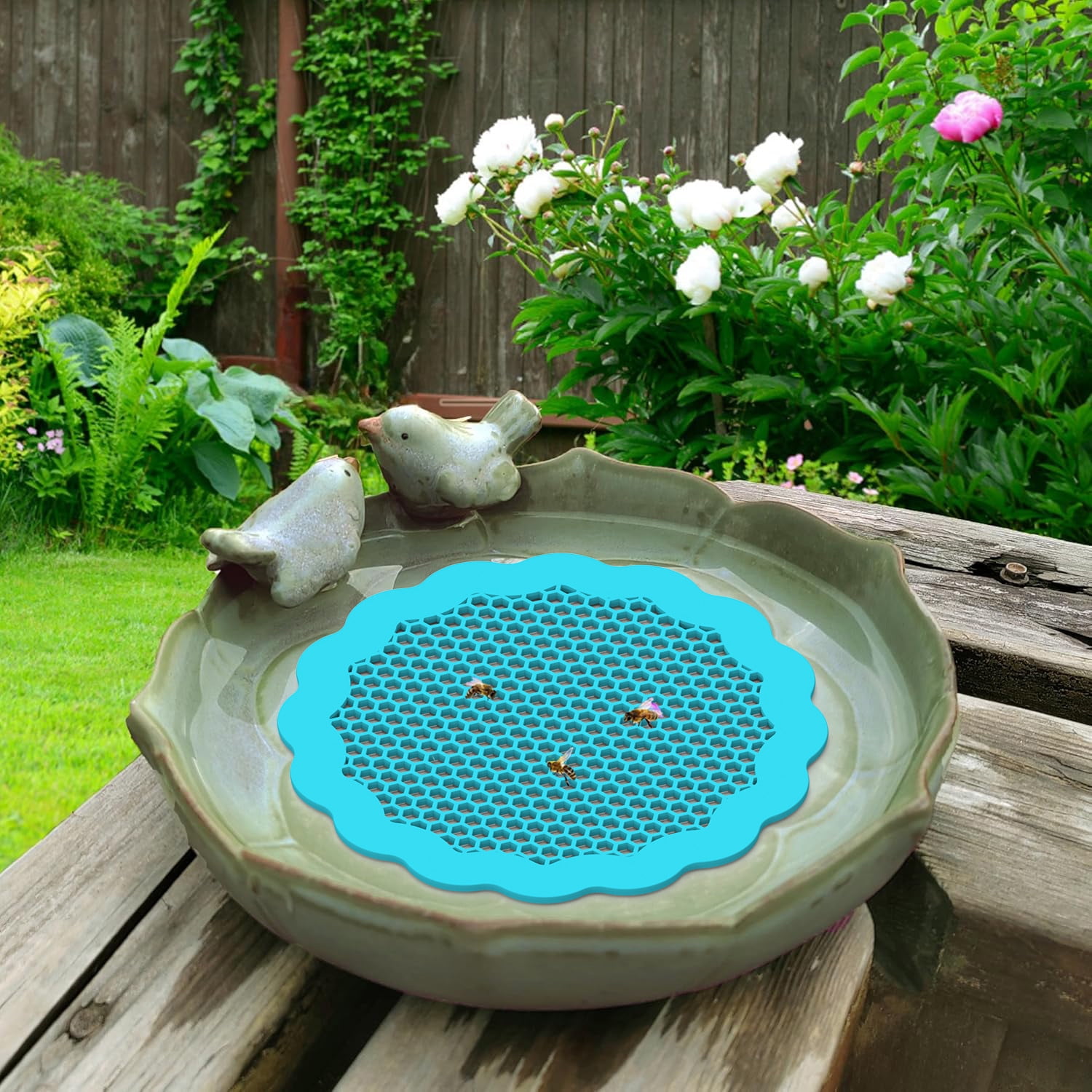 ETCONEN Bee Feeder Design, Anti-Rust Iron Butterfly Bee Watering ...