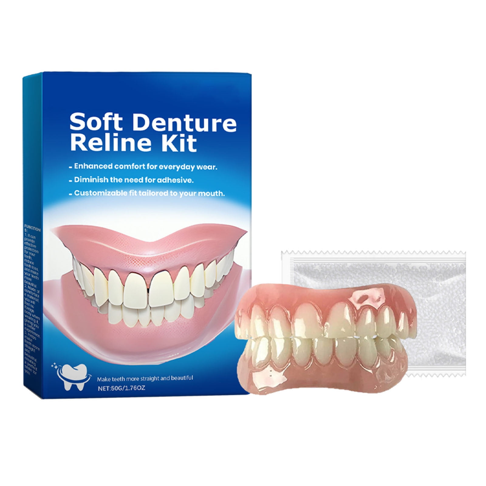 ETCONEN Denture Silicone Reline Kit, Greatfit Denture Silicone Reline ...