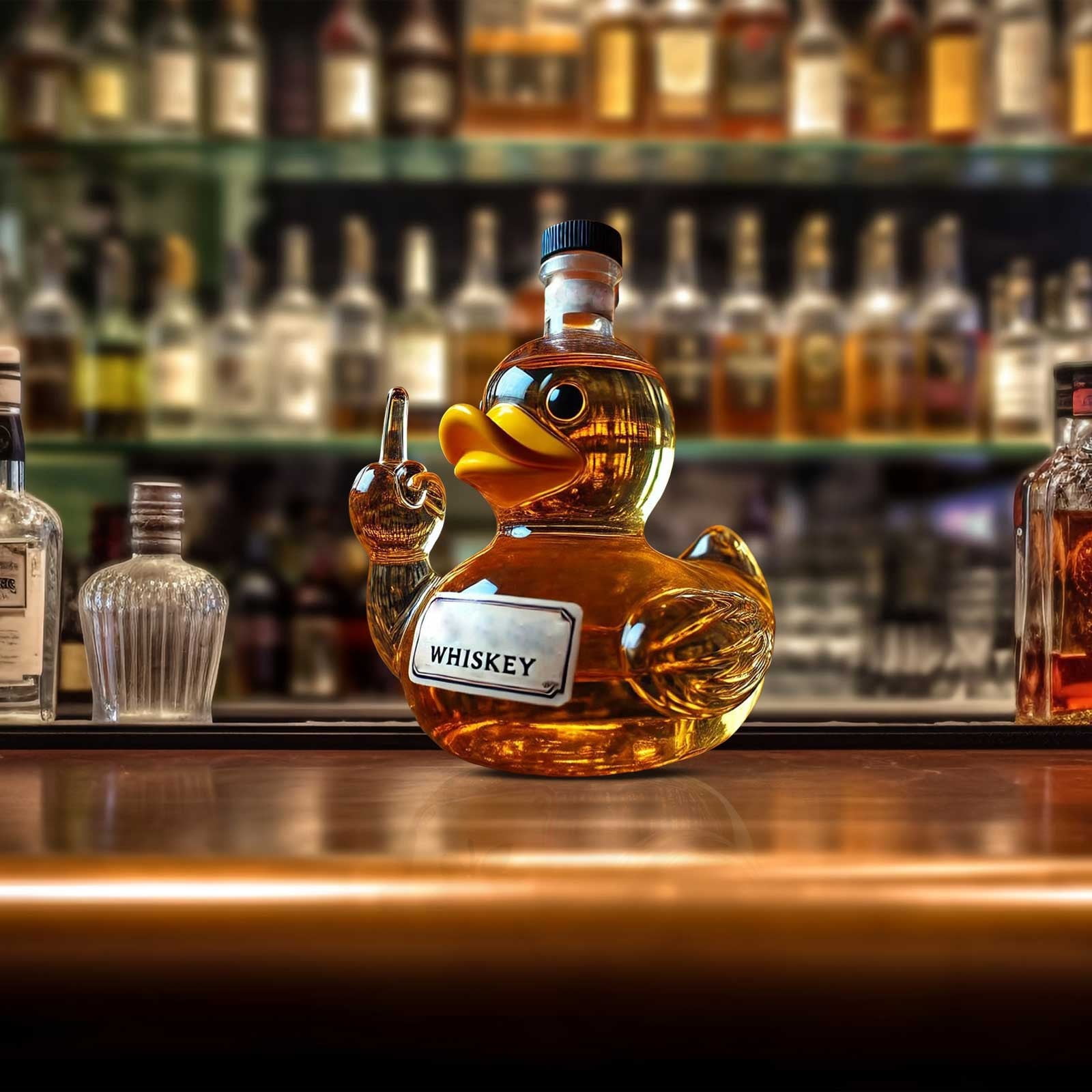 ETCONEN Glass Bottles, 10 oz Clear Liquor Bottles, Heavy Base Glass ...