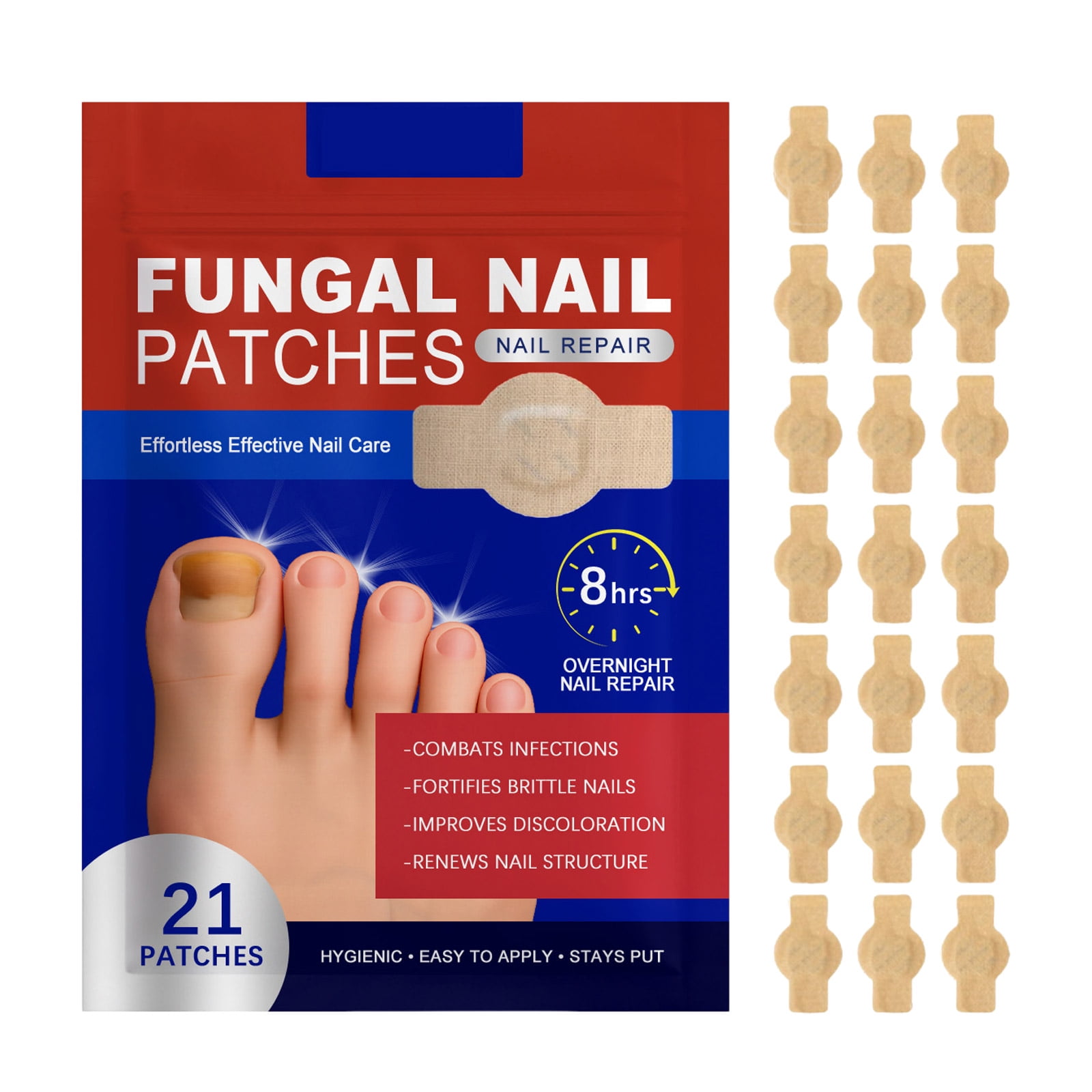 ETCONEN Hydrogel Anti Fungal Nail Correction Stickers Nighttime Fungal ...