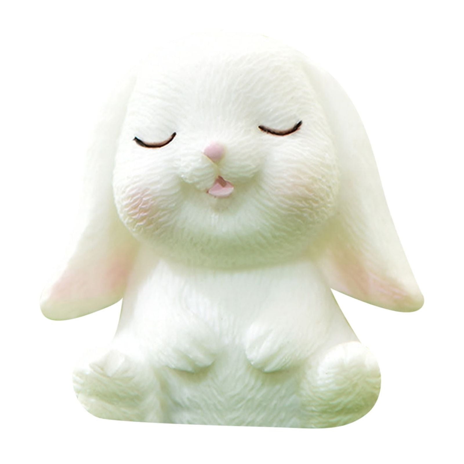 ETCONEN Rabbit Figures Cake Topper Easter Mini Bunny Cupcake Toppers ...