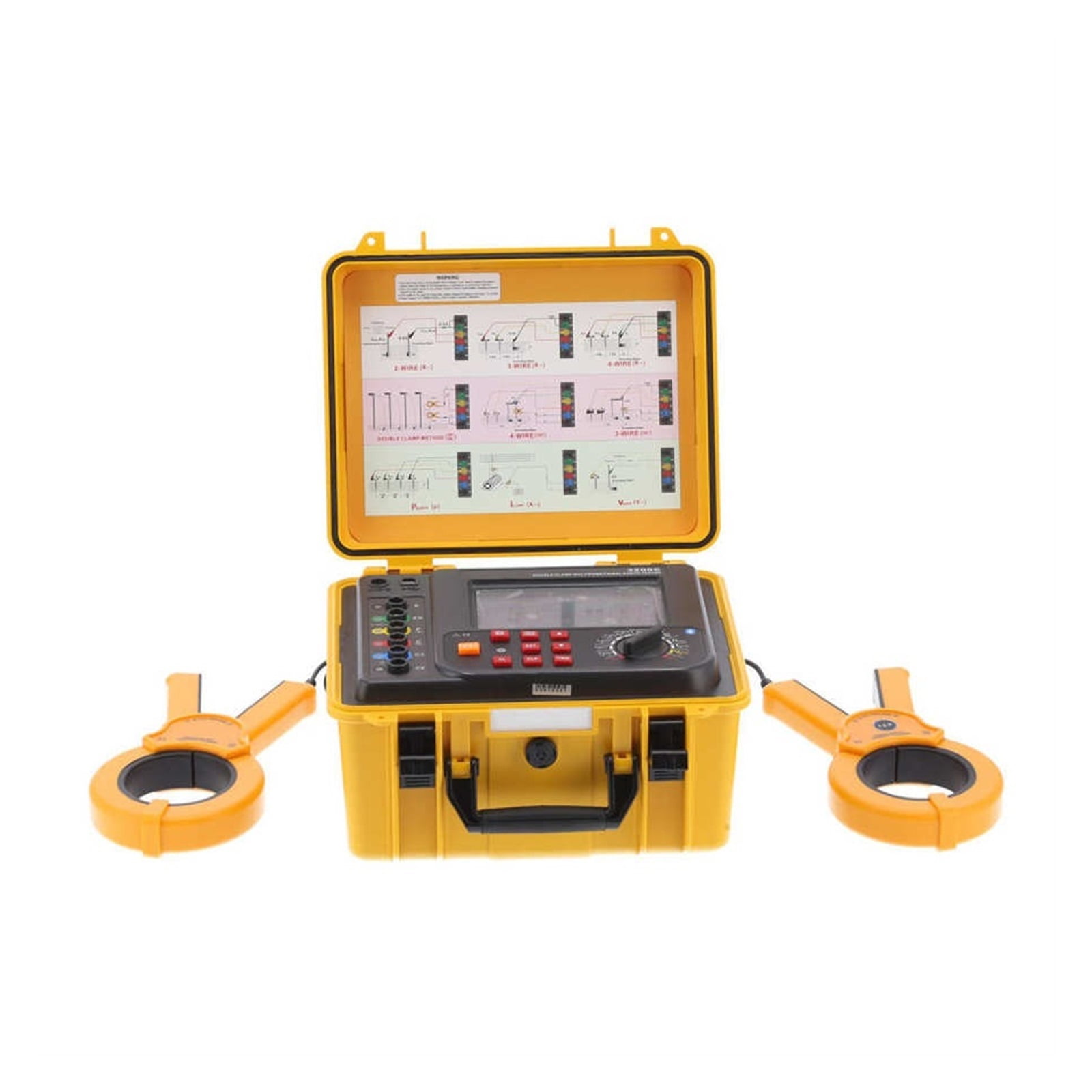 ETCR3200C Double Clamp Ground Resistance Meter Range 300K Earth Current ...