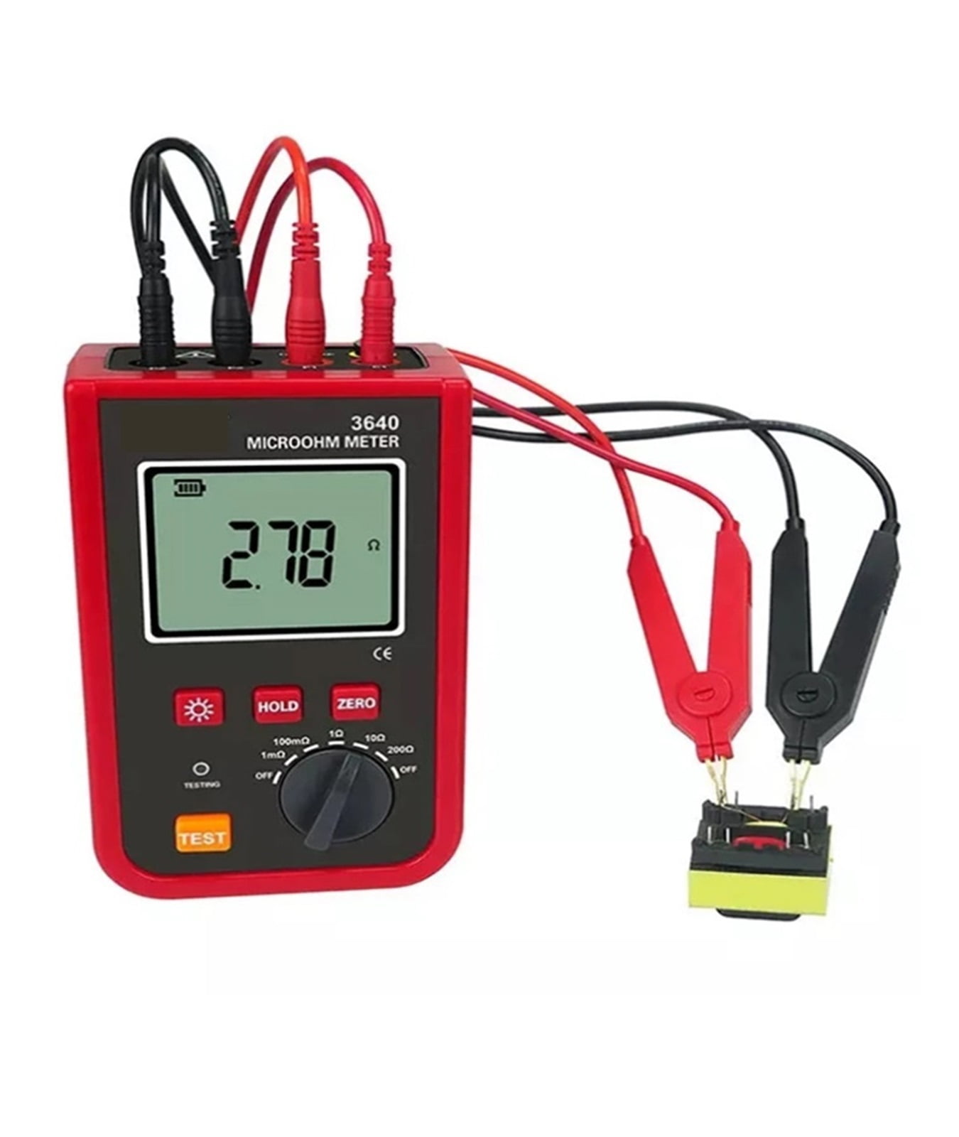 ETCR3640 Clamp Grounding Resistance Tester For Windings DC ,Practical ...