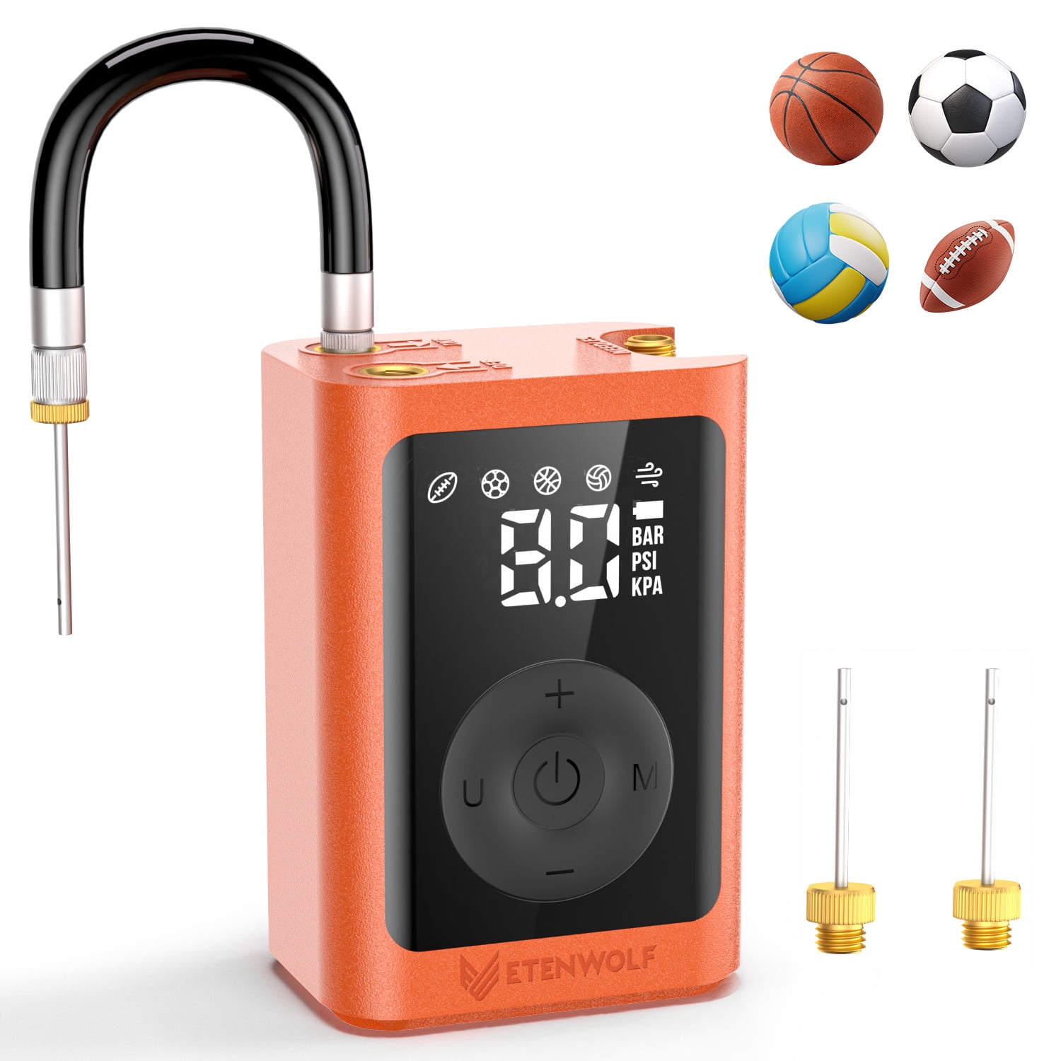 ETENWOLF Ball Pump, Electric Basketball Pump Inflation and Deflation ...