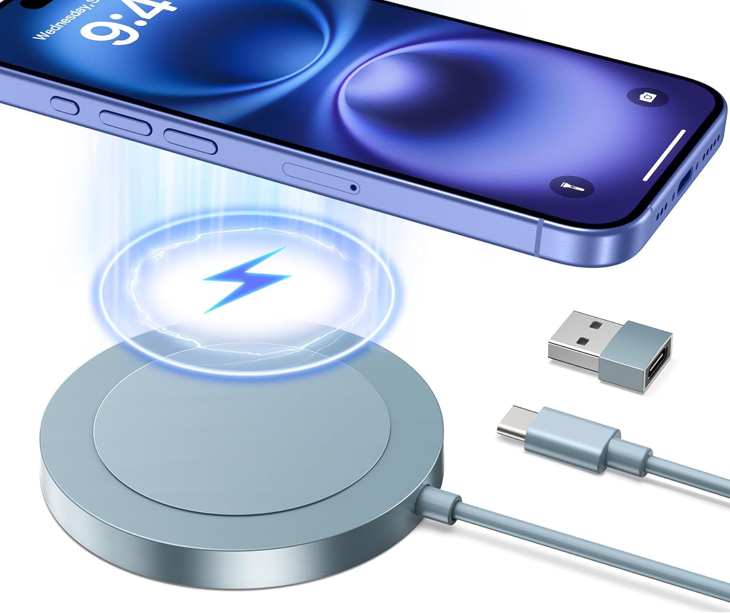 ETEPEHI Wireless Charger - Charger Dock Compatible for iphone 16/15/15 ...