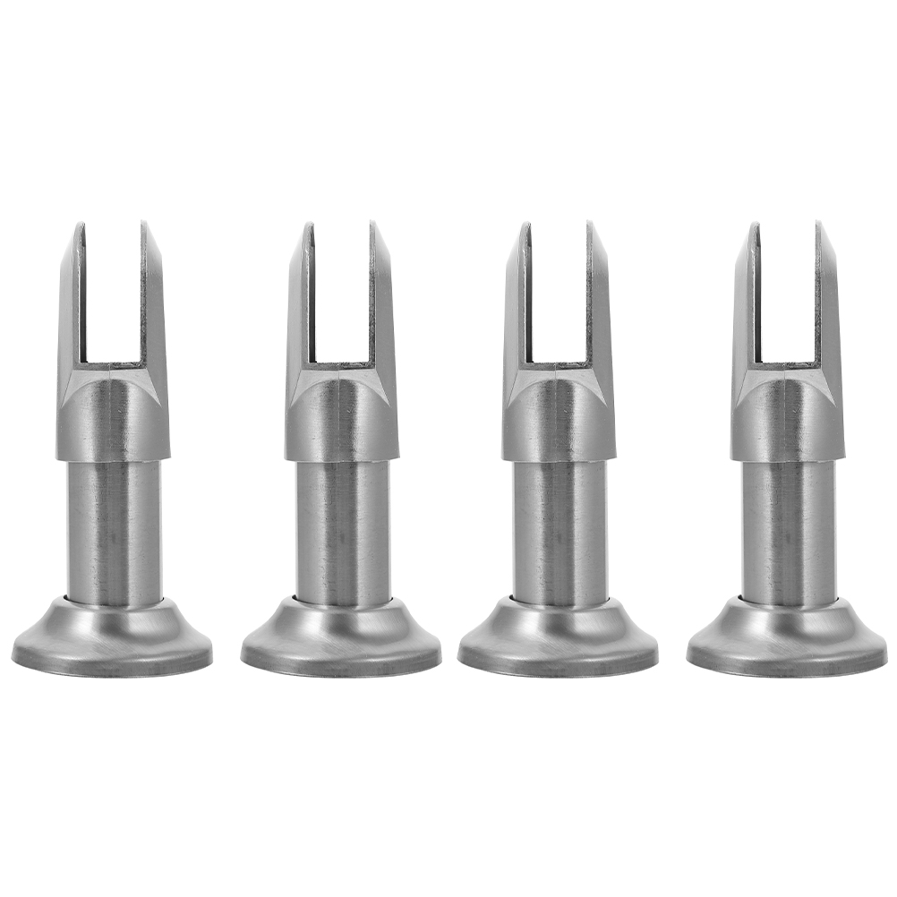 ETEREAUTY 4pcs Public Restroom Partition Fittings Stainless Steel ...