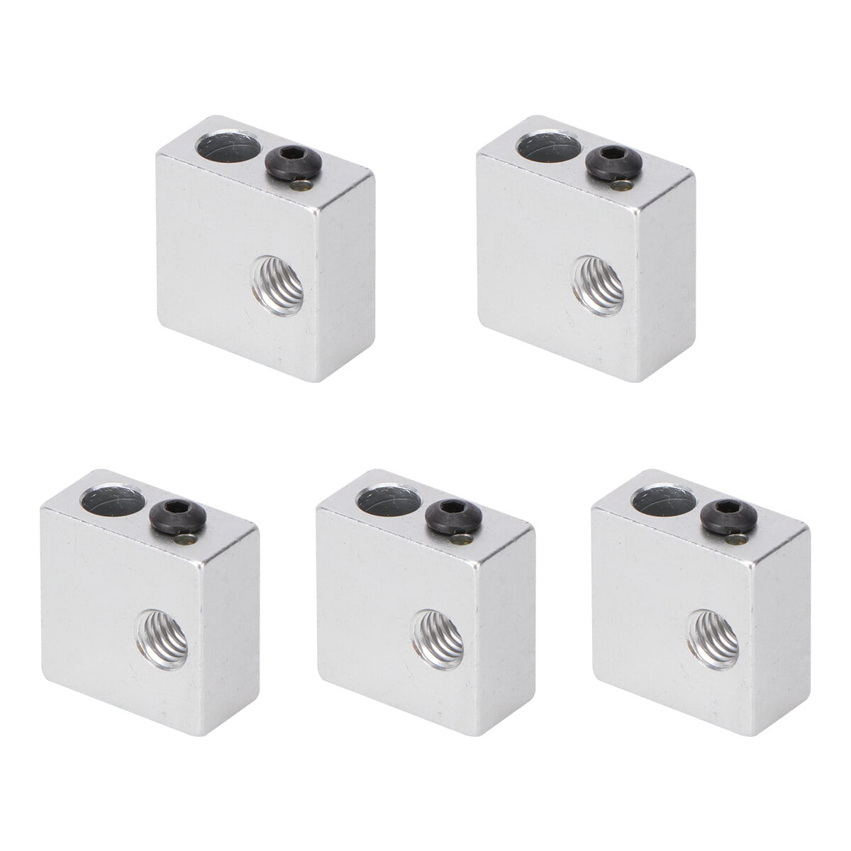 ETEREAUTY 5 Pcs Hotend Pt100 Aluminum Heater Block Printer Extruder ...