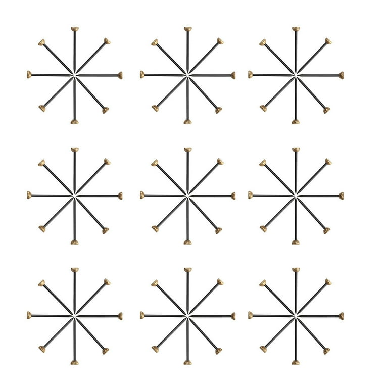 ETEREAUTY 60Pcs Picture Hanging Nails Wall Decorative Nails for Hanging Pictures Frame Kit Hanging Hardware Tool Hangers for Claw Drywall Nails
