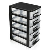 ETEREAUTY Multifunctional Five-Layer Storage Cabinet, Plastic 5 Drawer ...
