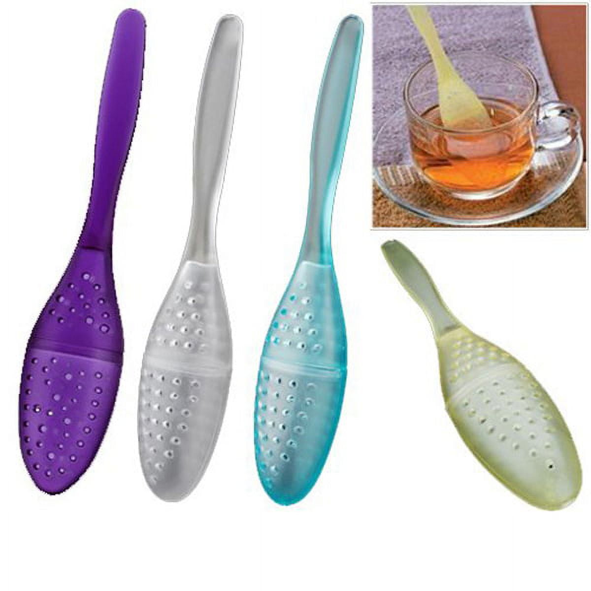 ETEREAUTY Tadpole Shaped Plastic Teaspoon Tea Strainer Tea Infuser ...