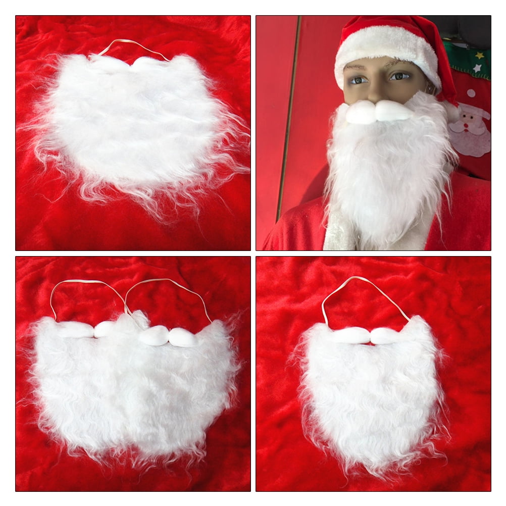 ETEREAUTY White Beard Fancy Dress Santa Beard for Kids Santa Claus ...