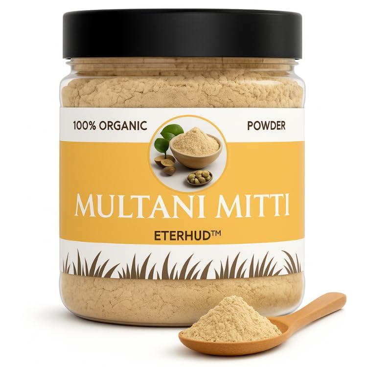 ETERHUD Multani Mitti Powder 100 Organic Fullers Earth Clay for Face ...