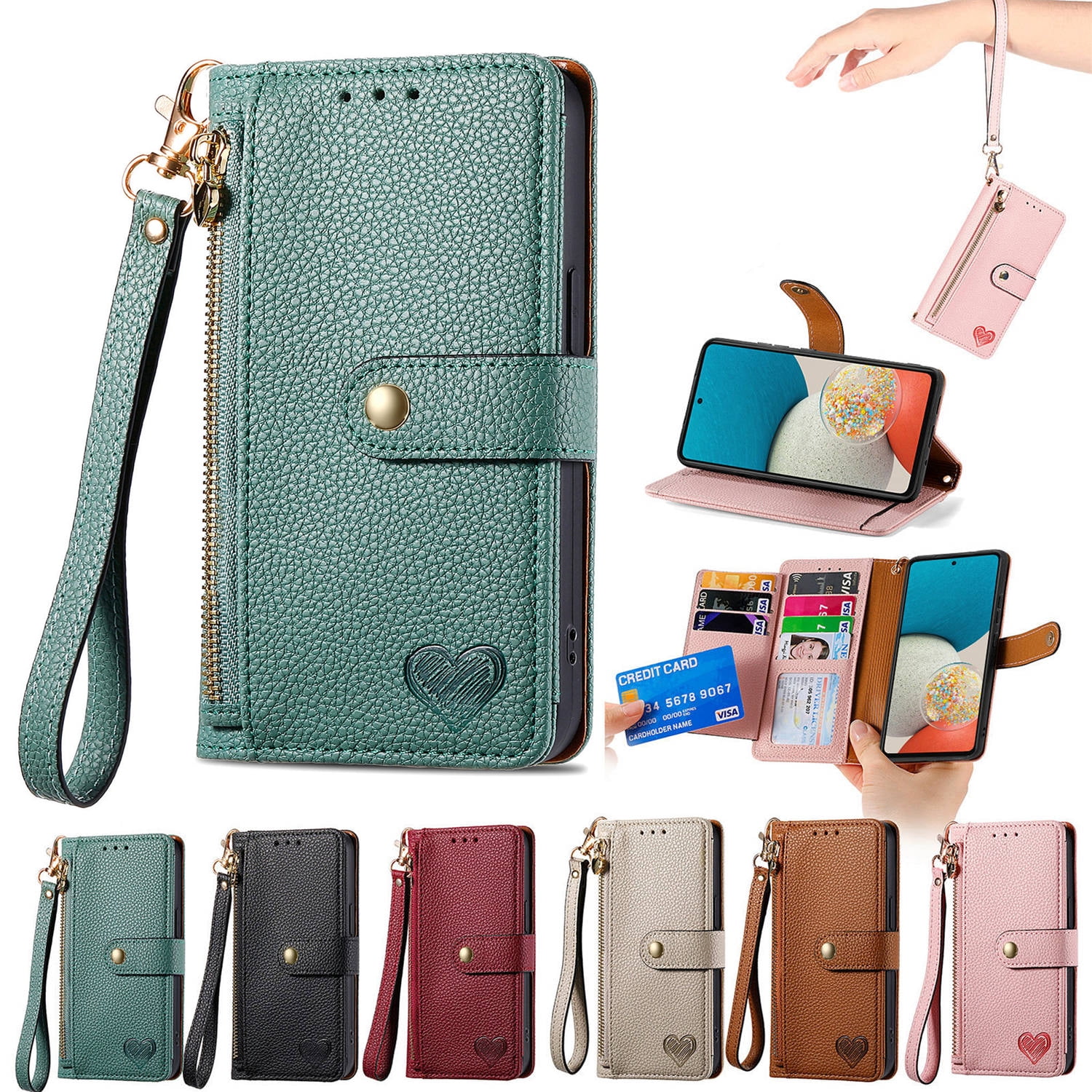ETFAST Wallet Leather Phone Case For Samsung Galaxy AA52 A42 A32 A22 ...