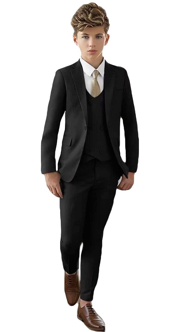 ETHAN 3 Piece Boys Suit for Wedding Slim Fit Suit for Kids Formal ...