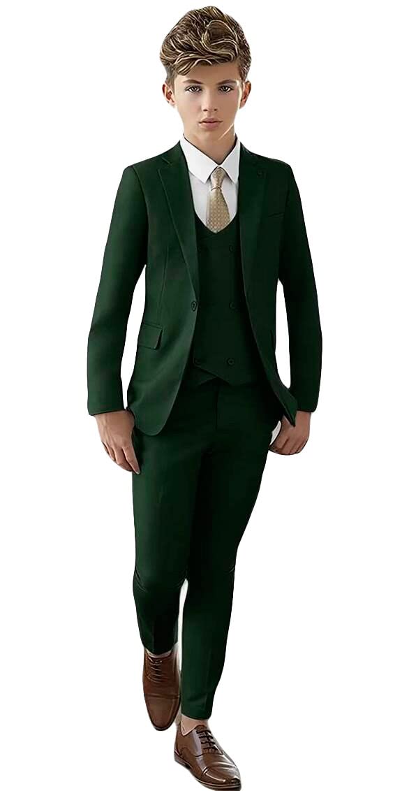 ETHAN 3 Piece Boys Suit for Wedding Slim Fit Suit for Kids Formal ...