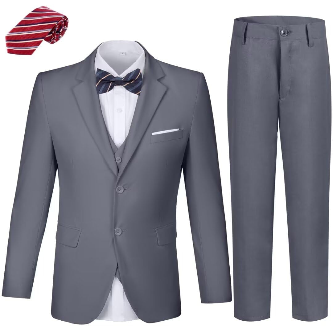 ETHAN 7 Pieces First Communion Boys Outfit Set Kids Suit for Wedding ...