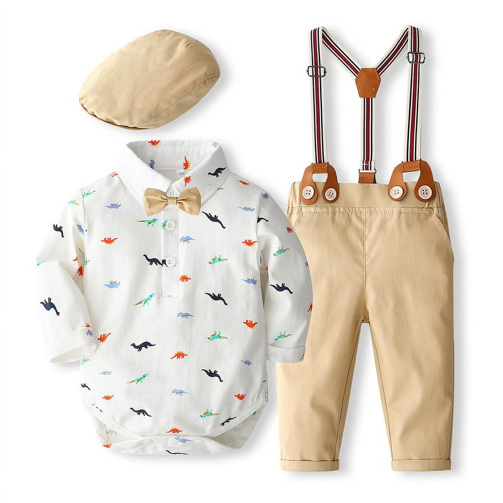 ETHAN Baby Boy Dress Suit Clothes Sets Infant Tuxedo Gentleman Suits ...