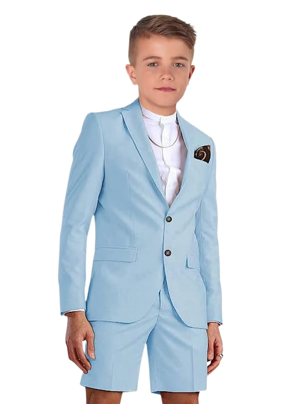 ETHAN Boys Grey Suits 2 Piece Short Suits for Boys Short Suits for Boys ...