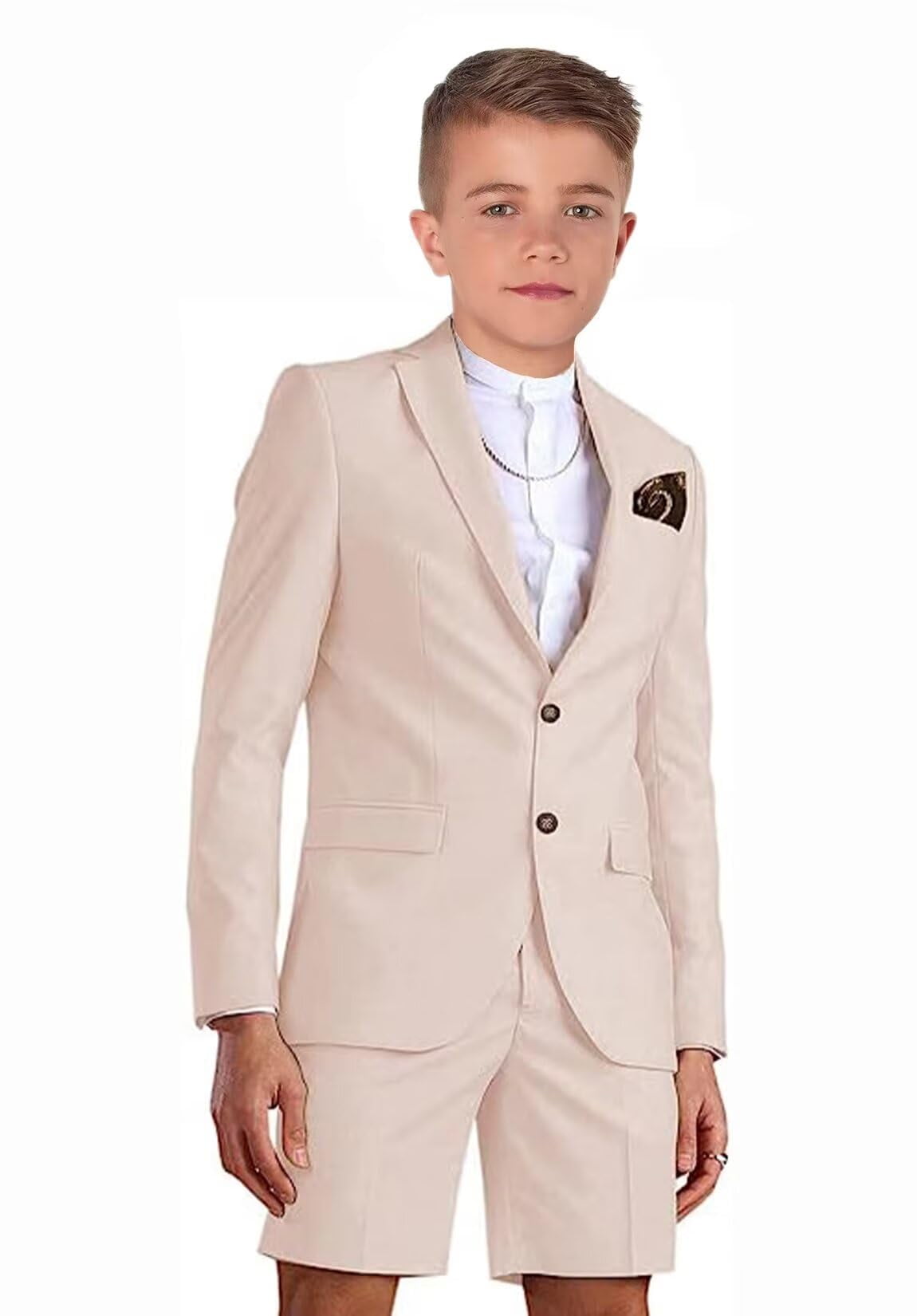 ETHAN Boys's 2 Piece Slim Fit Suit for Wedding Clothes Two Button ...