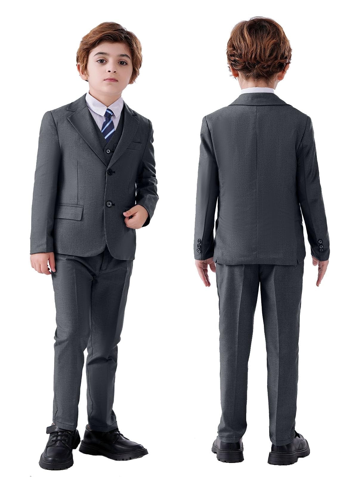 ETHAN Homecoming Suit for Boys 5 Piece Suit Slim Fit Tuxedo for Young ...
