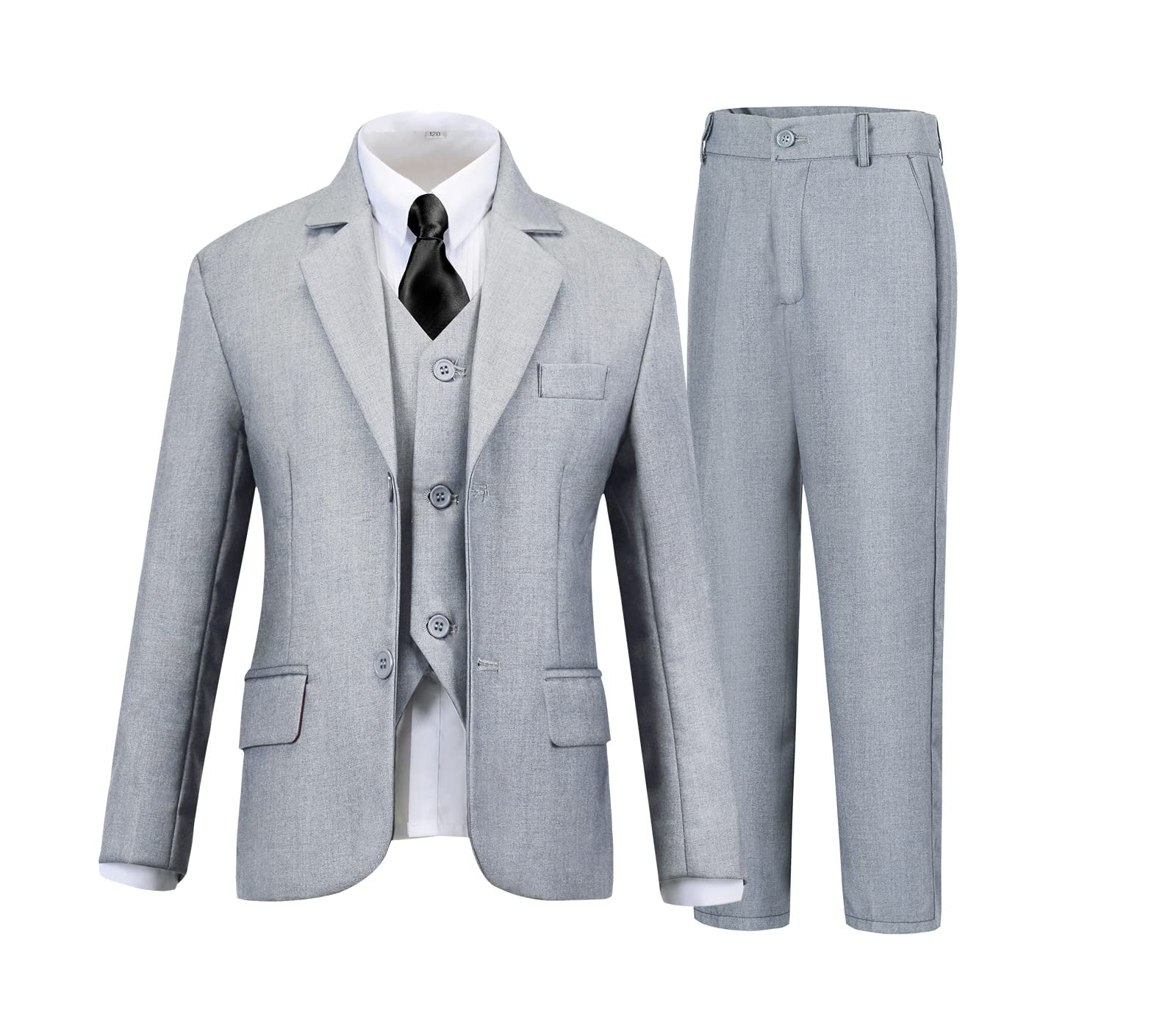 ETHAN Kids Suit 5 Piece Slim Fit Church Wedding Dress Outfit Vest and ...
