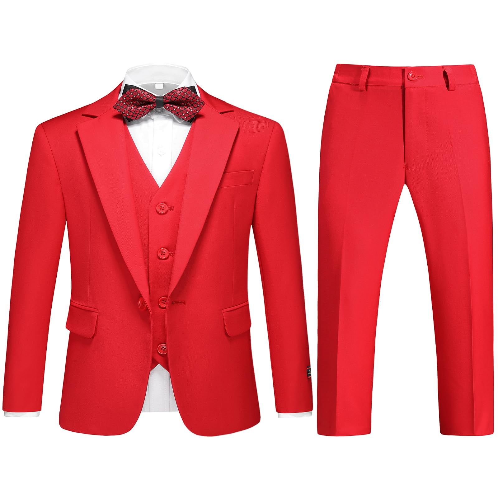 ETHAN Kids Suits Tuxedo for Wedding 3 Pieces Slim Fit One Buton Suit ...