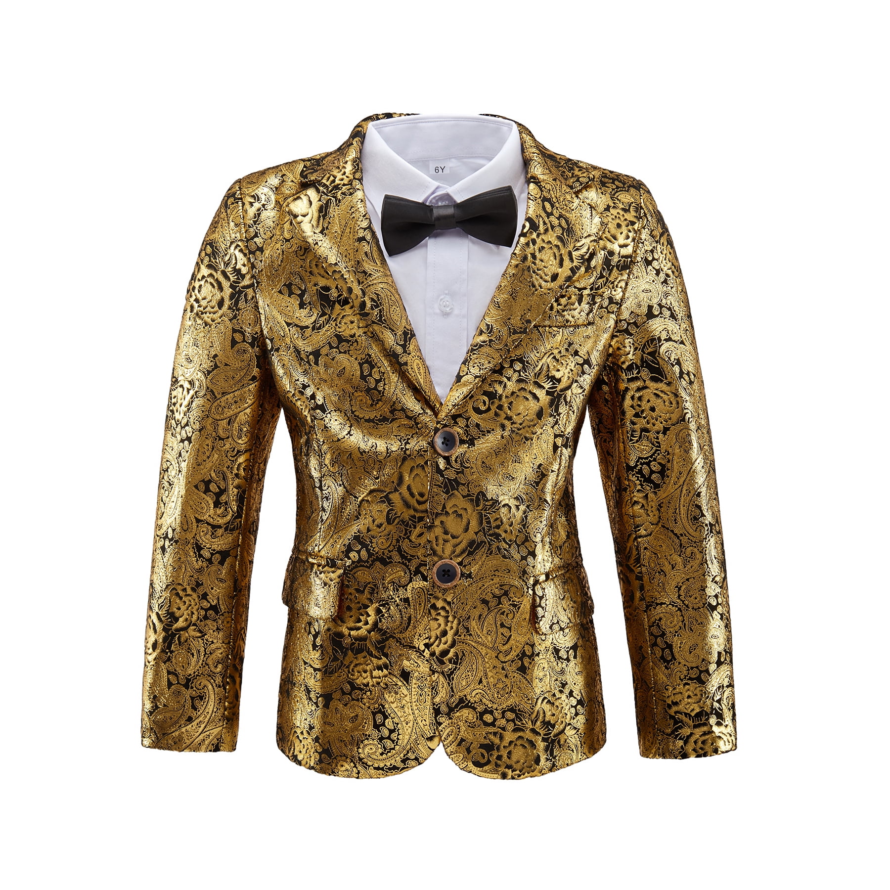 ETHAN Kids Tuxedo Suits for Boys Blazer Gold Tuxedo Boys Blazer for ...